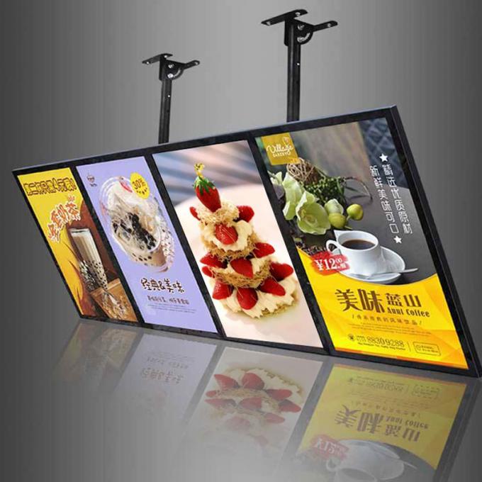 Ultra-thin LED Light Box with Tempered Glass for Indoor Menu Signage