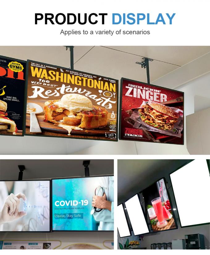 Ultra-thin LED Light Box with Tempered Glass for Indoor Menu Signage