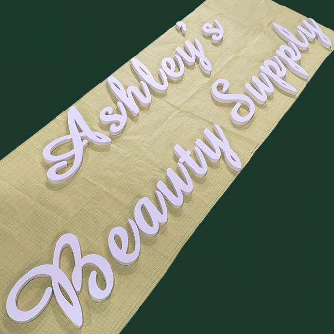 Lightweight Flat Cut Letter Signs , 3D Foam Board Letters Advertising Sign
